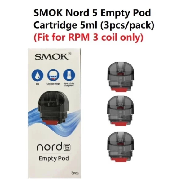 SMOK Nord 5 Empty Pod (fit for RPM 3 OCC) - Vape Shop 2u