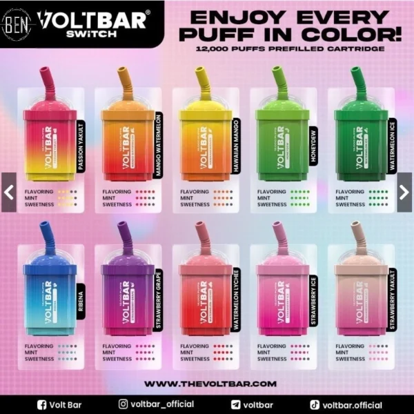 VOLTBAR SWITCH 12000 PUFFS - Vape Shop 2u