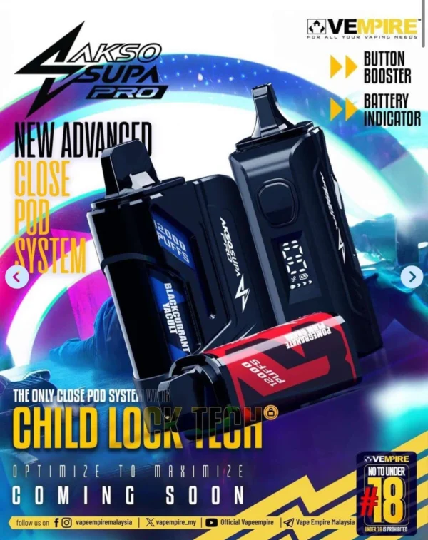 AKSO NAU SUPA NOVA 12K PUFF - Vape Shop 2u